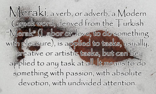 Poem contest Meraki - All Poetry