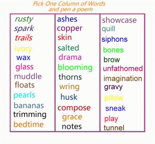 Poem contest Word Bank Poems - All Poetry