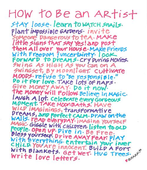 Poem contest Write a poem after seeing SARK's poster - All Poetry