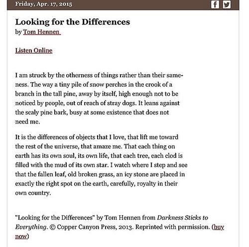 Poem contest Tom Hennen Poem Prompt - All Poetry