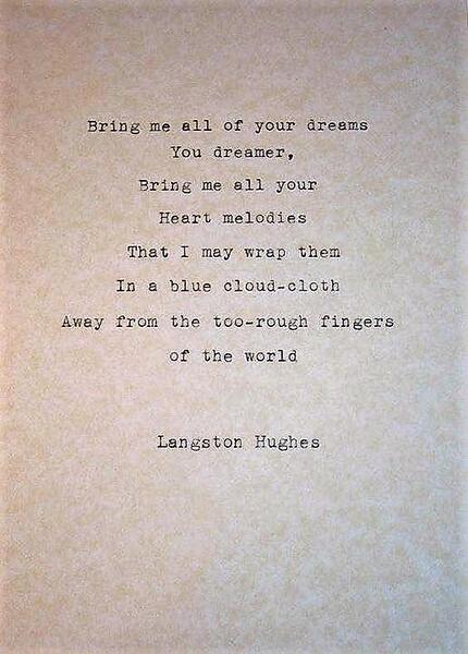 Poem contest Langston Hughes Poem Prompt - All Poetry