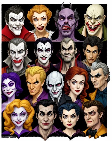 Poem contest The Dark Delight: Villains Unveiled - All Poetry