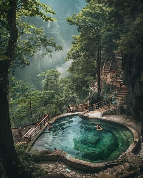 Poem contest #1091 MAX 6 lines - IMAGE is prompt - stairs to pool - All ...