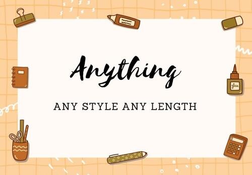 Poem contest Anything You Want - All Poetry