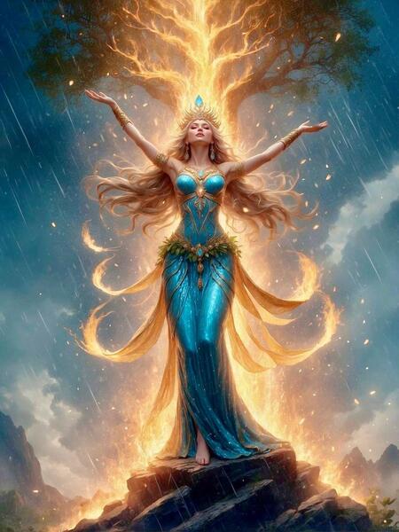 Poem contest Image Prompt - Golden Tree Maiden - All Poetry