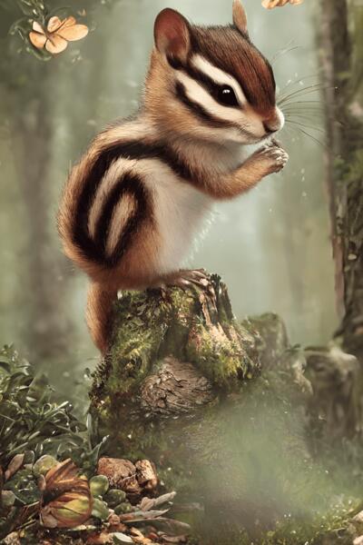 Poem contest Image Prompt - Chibi Chipmunk - All Poetry