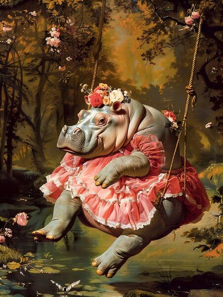 Poem contest hippo on swing - All Poetry