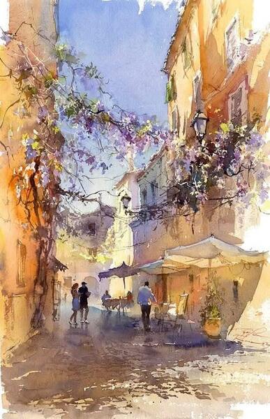 Poem contest Watercraft painting by Igor Sava - En plein air, Rome ...