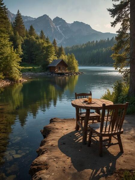 Poem contest #1378 MAX 6 lines - IMAGE is prompt - by the lake - All Poetry