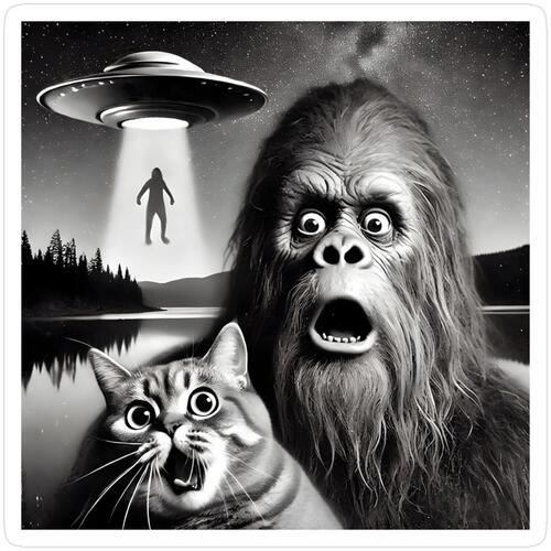 Poem contest aliens scare big foot and his cat - All Poetry