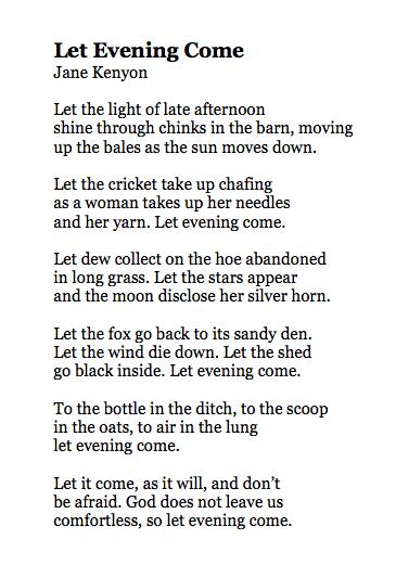 Poem contest Jane Kenyon Poem Prompt - All Poetry