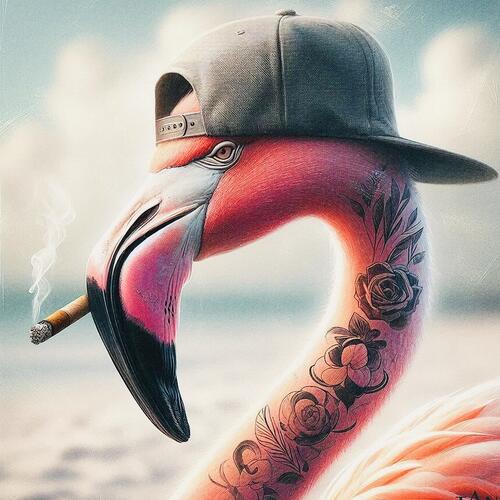 Poem contest Brevity …..30 .Words ..Only ..Natures Rebel. Flamingo ...