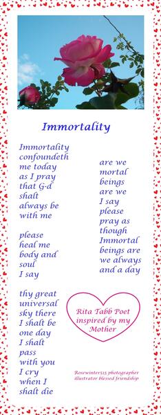 Rita Tabb Poet 'immortality' Rosewinter515 photographer illustrator ...