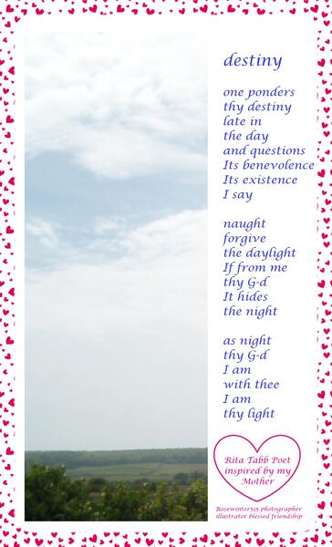 Rita Tabb Poet 'destiny' Rosewinter515 photographer illustrator blessed ...