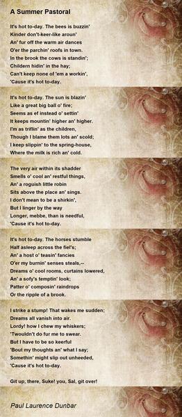 Poem contest Twisted Tuesdays...Pastoral Poetry and Art - All Poetry