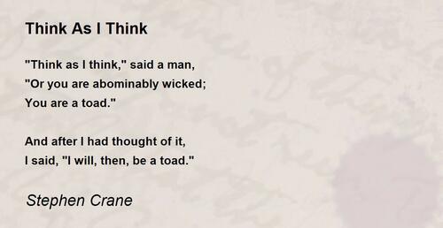 Poem contest In Our Craft or Sullen Art...Stephen Crane - All Poetry