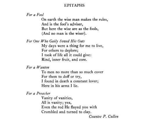 Poem contest In Our Craft or Sullen Art... Poets of the Harlem ...