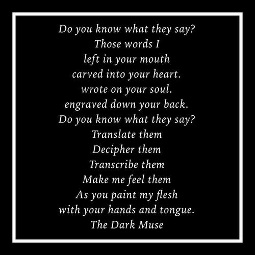 Poem contest Art of Seduction - Sensual Words - All Poetry