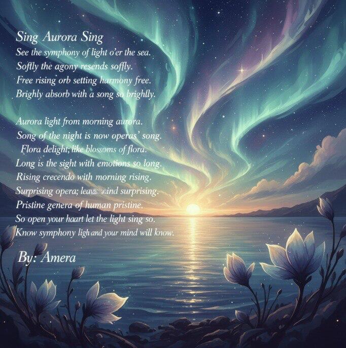 Sing Aurora Sing - a poem by Amera - All Poetry
