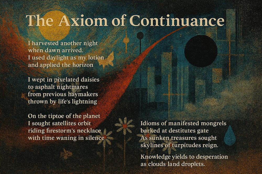 Axiom of Continuance - a poem by Agressman - All Poetry