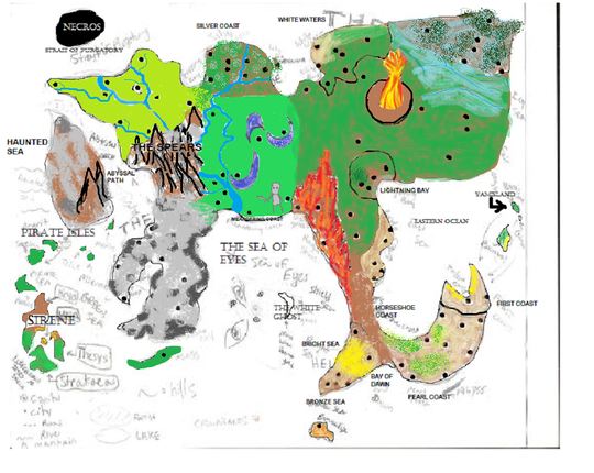 Topographic map of AYEOS - a journal by aquarius. - Story Write