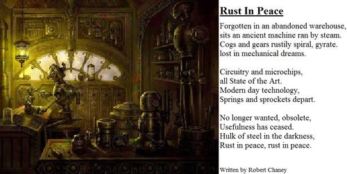 Rust In Peace - a poem by Mr.Whimsy - All Poetry