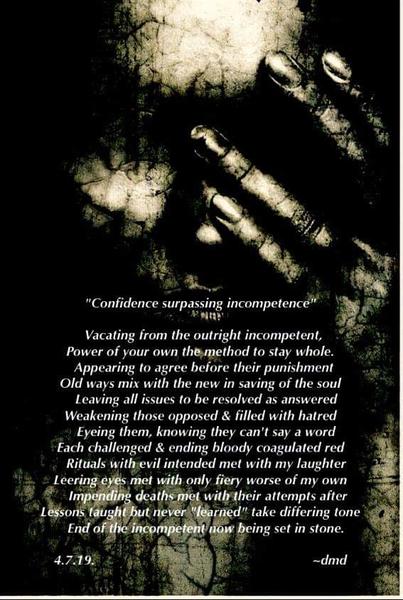 'Confidence surpassing incompetence' - a poem by Flipsider - All Poetry