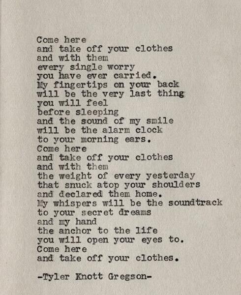 Leave Your Clothes In A Pile - a poem by Ivy Rose - All Poetry