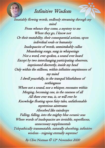Infinitive Wisdom - a poem by Clive Norman - All Poetry