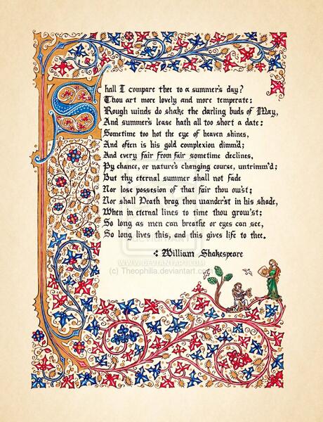Sonnet 18 ~ William Shakespeare... - a poem by Norma St John Poetress ...