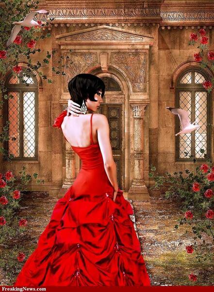 The Lady In Red - a poem by Lorient Montaner - All Poetry