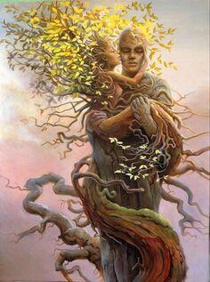 Gaia and the Green Man - a poem by Amethyst Moonjade - All Poetry