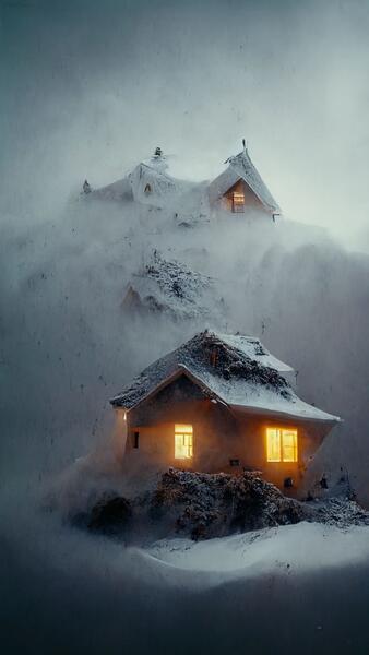 Cabins in the Winter Woods - a poem by Sagi Writes - All Poetry