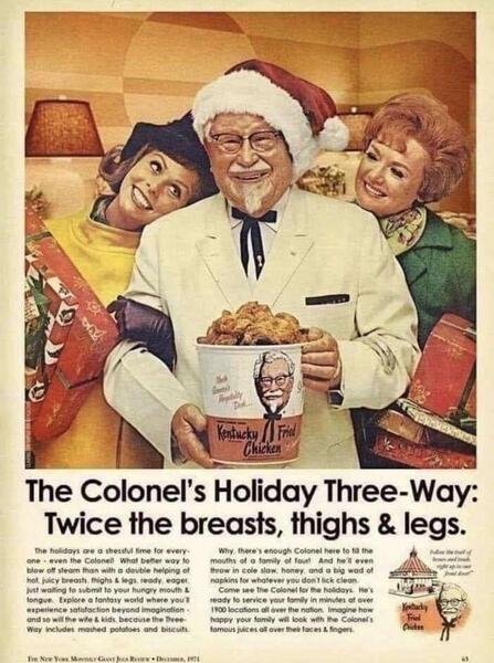 The Colonel’s Holiday Three-Way - a poem by Jeffrey Pipes Guice - All ...