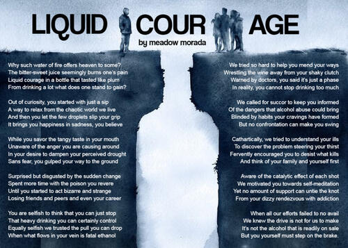 Liquid Courage - a poem by Meadow Morada - All Poetry