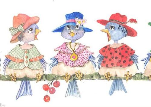 Three Plump Old Biddy Birds Talking Away - a poem by PinkFaerie5 - All ...