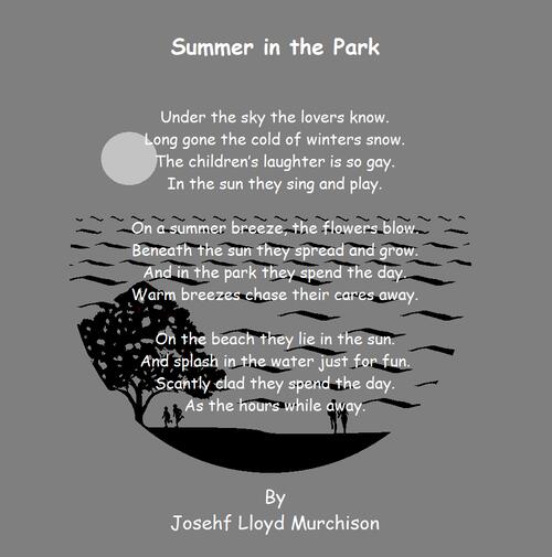 Summer in the Park - a poem by Josehf Lloyd Murchison - All Poetry