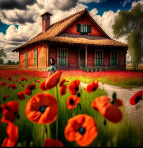 [hot poppies prairie] - a poem by Nunoftferreira - All Poetry