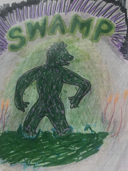 Fools Hunting the Swamp Monster - a poem by Amethyst Moonjade - All Poetry