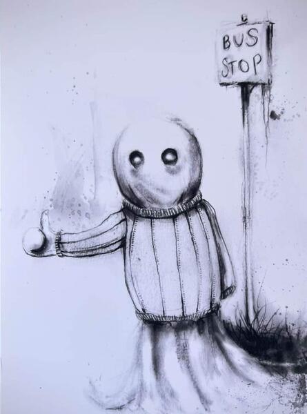 Eric at the Bus Stop - a poem by Darknightofthesoul - All Poetry