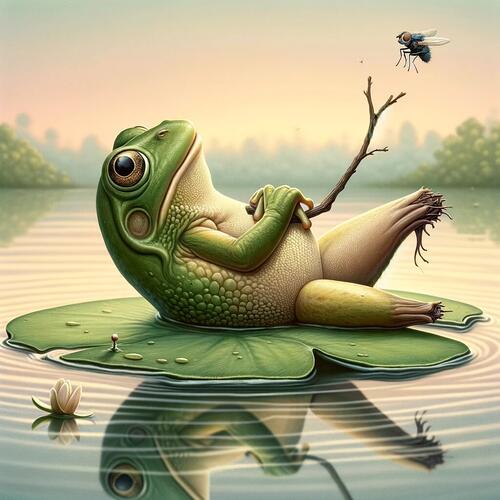The Frog on the Lily Pad - a poem by A Poet Who - All Poetry