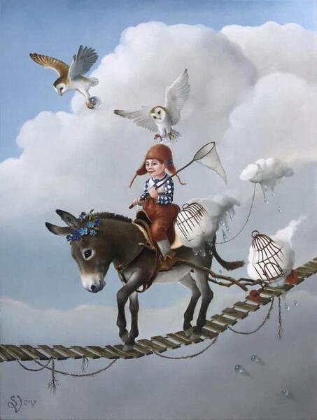 Donkey Stops to Tap the Rope Bridge - a poem by PinkFaerie5 - All Poetry