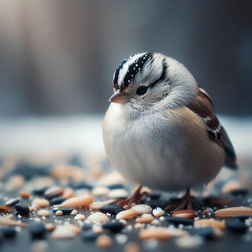 White-crowned sparrow -- haiku - a poem by kareneisenlord Klge - All Poetry