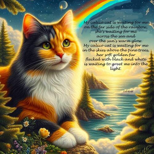 My calico cat - a poem by kareneisenlord Klge - All Poetry