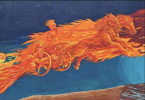 Death Blows a Fiery Horn - a poem by Keith Trestrail - All Poetry