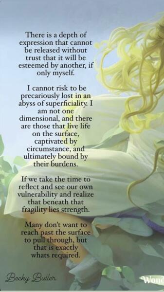 Reach Past to Pull Through - a poem by Becky Butler - All Poetry