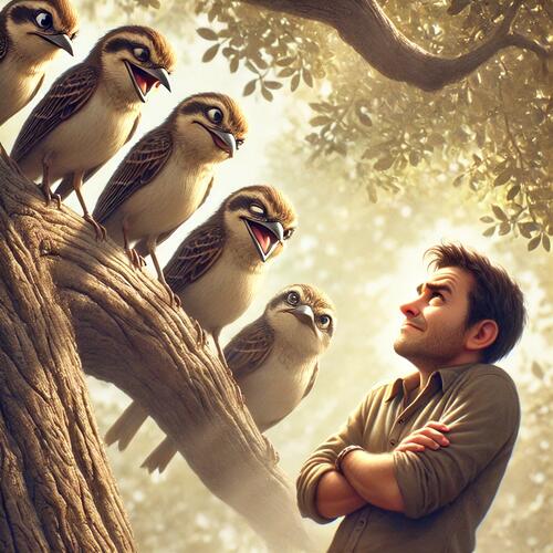 All the birds curse at me - a poem by LaughingBoy - All Poetry