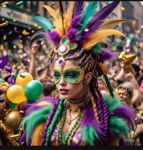Mardi Gras Rue - a poem by DQ Love Yvette - All Poetry