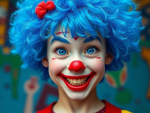 The Blue-Haired Clown - a poem by Socrates Rising - All Poetry