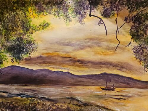 Water color Puget Sound - a poem by Justin DeWolf - All Poetry